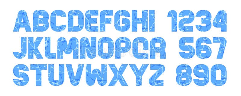 Water Font stock illustration. Illustration of ocean - 379565618