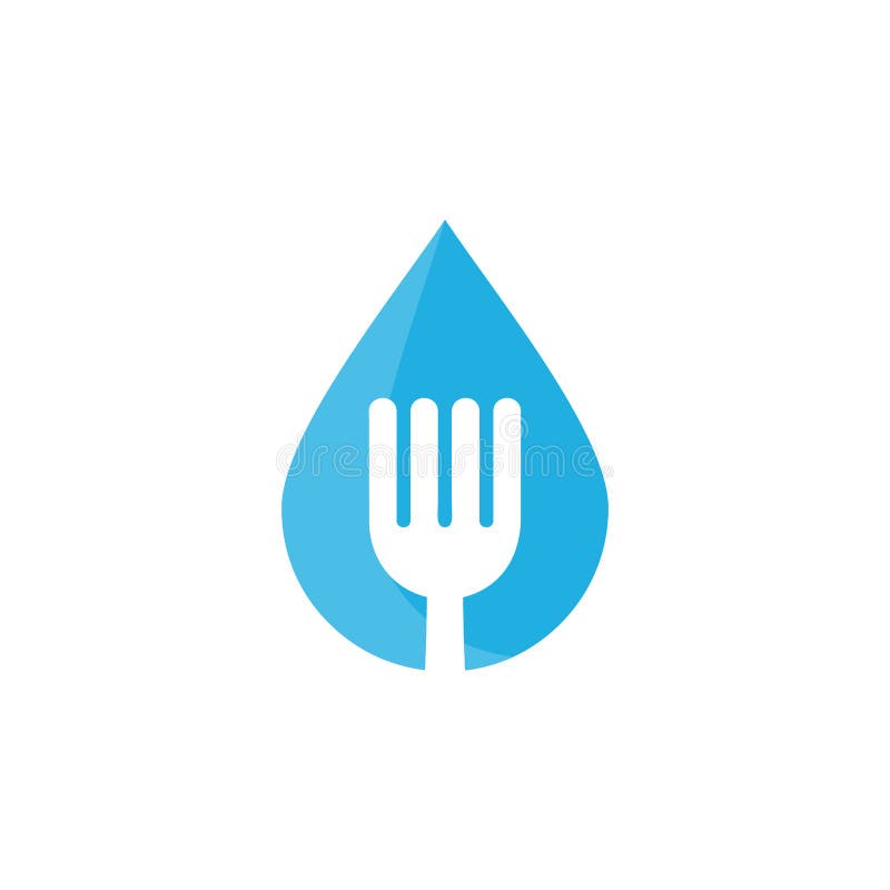 Water Food Logo Icon Design Stock Vector - Illustration of logotype ...