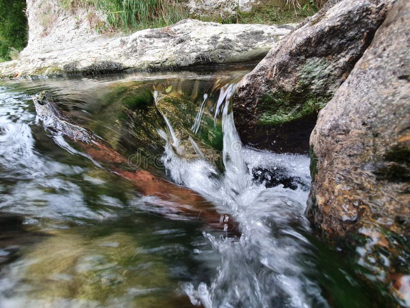 Water Force of Nature in the Alps Stock Image - Image of force, travel ...
