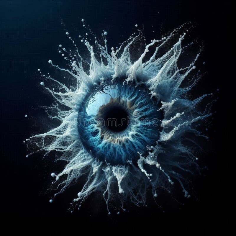 Water Formed Eye stock illustration. Illustration of beauty - 328628092