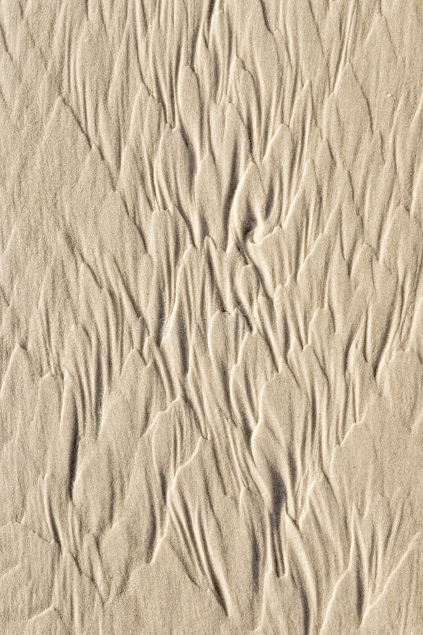 Water Forms Spectacular Patterns at the Beach Stock Photo - Image of ...