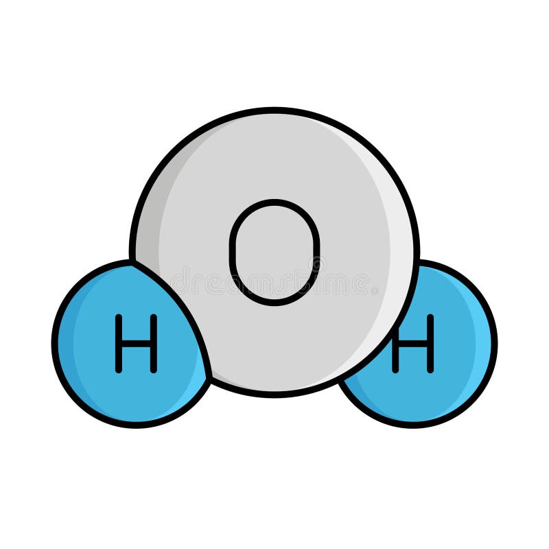 Water Formula Isolated Vector Icon that Can Be Easily Modified or ...