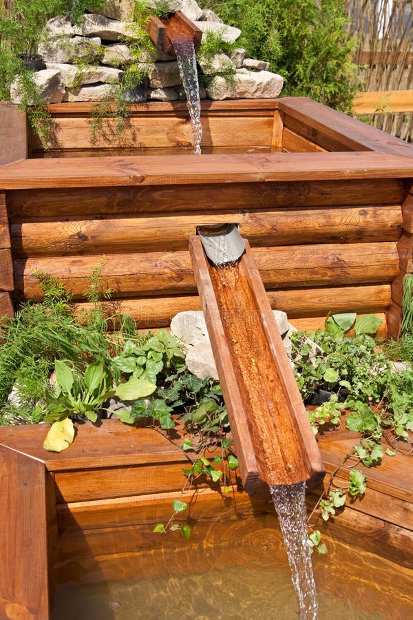 Water fountain stock image. Image of fence, brook, country - 14943729
