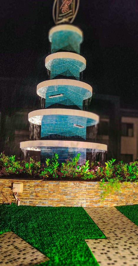 Water Fountain at Jauharabad Stock Photo - Image of fountain ...