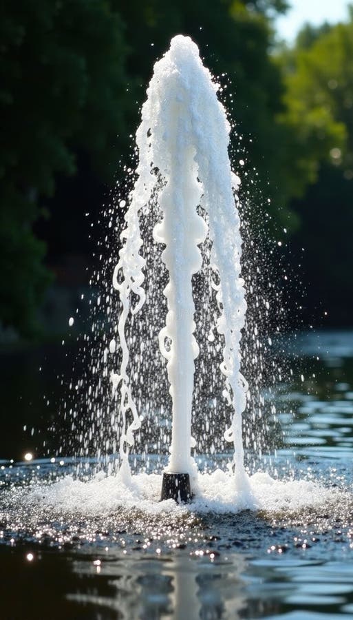Water Fountain Overflowing, Rain Cascading Down , Landscape, Rain Stock ...