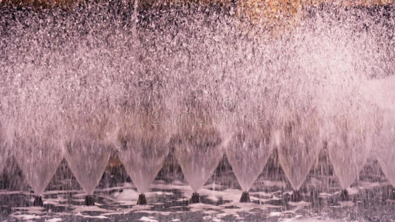 A Water Fountain Spewing Out Water into the Air Stock Video - Video of ...