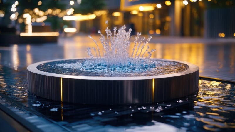 A Water Fountain with Water Spouting Out of it Stock Photo - Image of ...