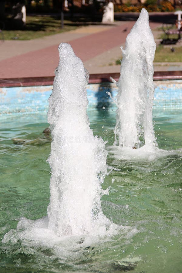 Water in the fountain stock image. Image of spray, flow - 83443255