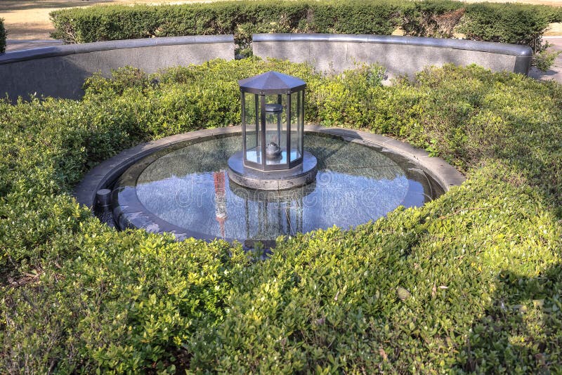 Water Fountain Surrounded by Greenery in a Public Park Editorial Photo ...
