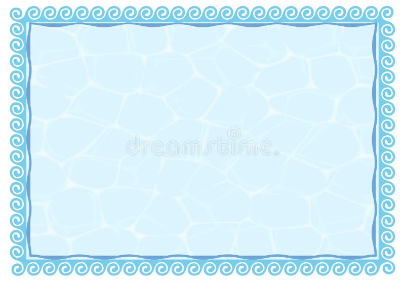 Water frame stock vector. Illustration of celebration - 13155656