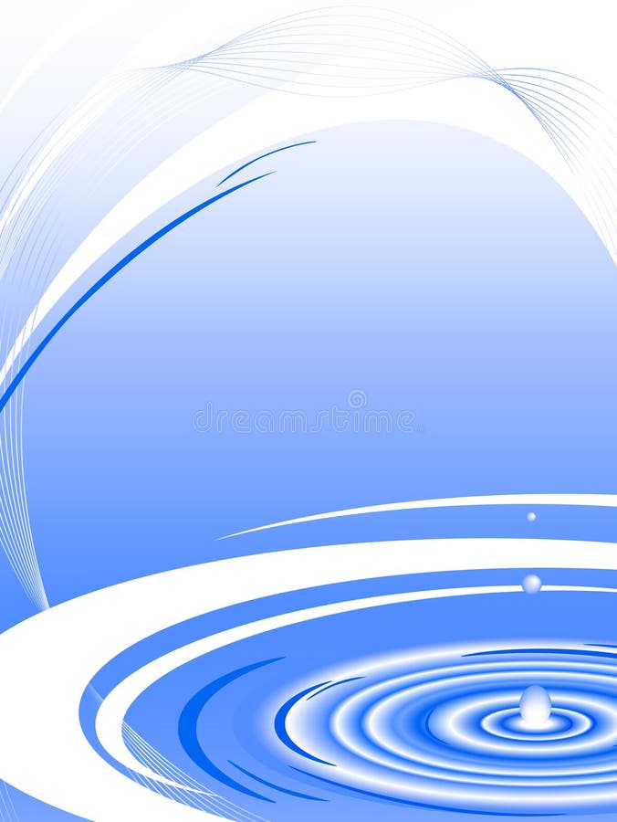 Water frame. stock vector. Illustration of shiny, ornamental - 37140408