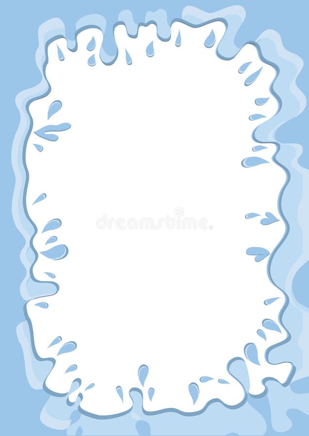 Water drops border stock vector. Illustration of cool - 17319877