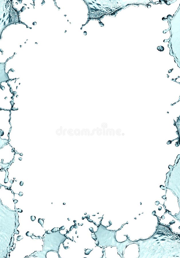 Water Frame stock image. Image of border, bubble, motion - 25005157