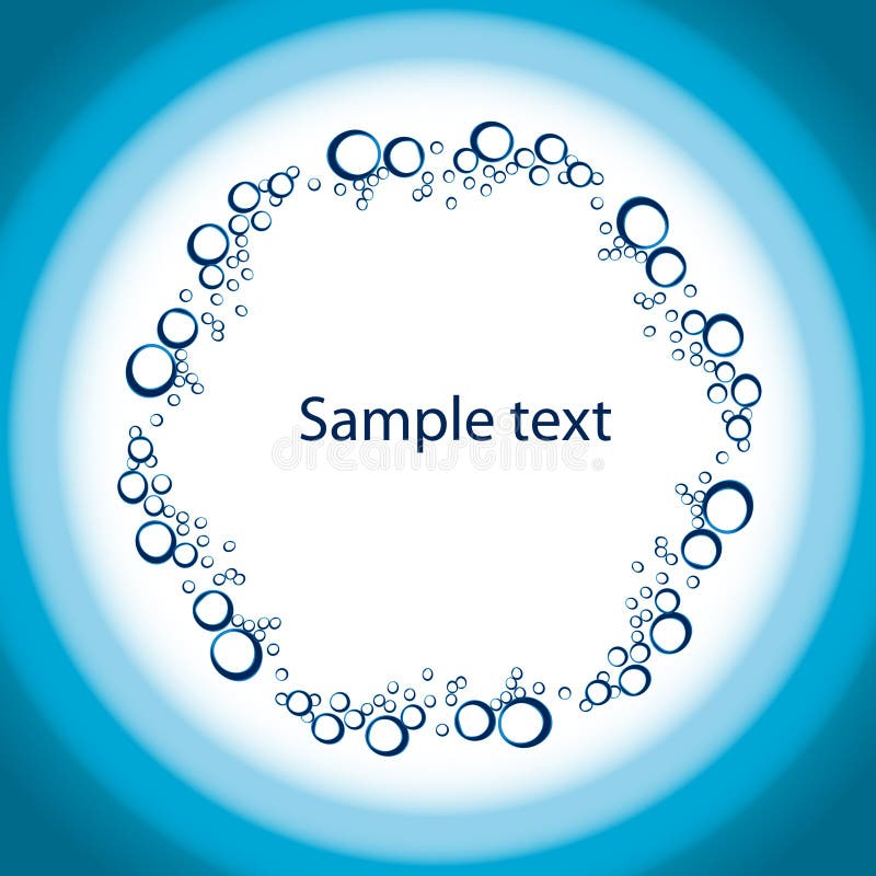 Water frame stock vector. Illustration of liquid, circle - 32296104
