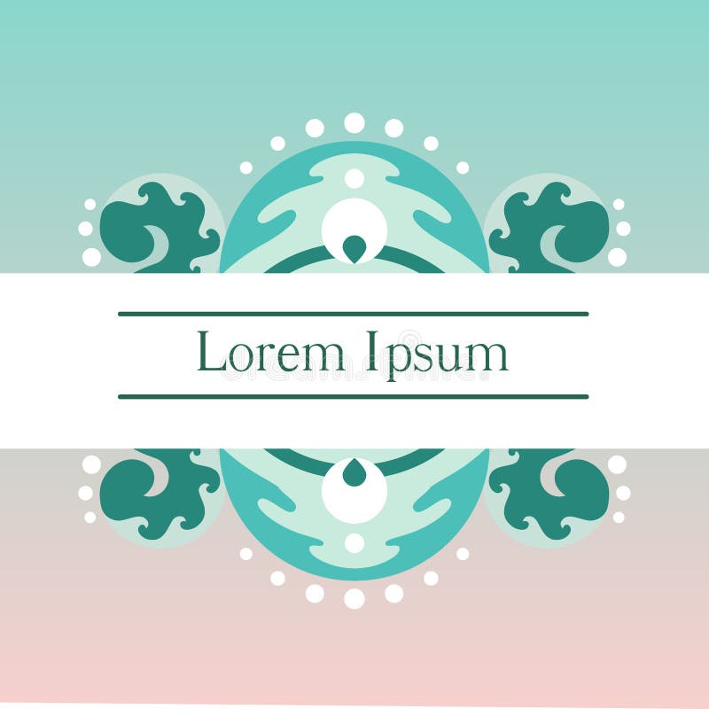 Water frame stock vector. Illustration of identity, drawing - 74203441