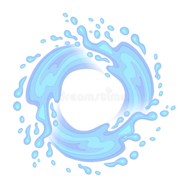 Water frame. stock vector. Illustration of shiny, ornamental - 37140408
