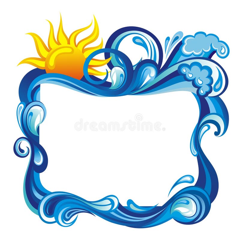 Abstract Water Background with Place for Your Text Stock Vector ...