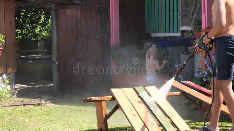 Water Fun for Children in Hot Weather Stock Video - Video of lifestyle ...