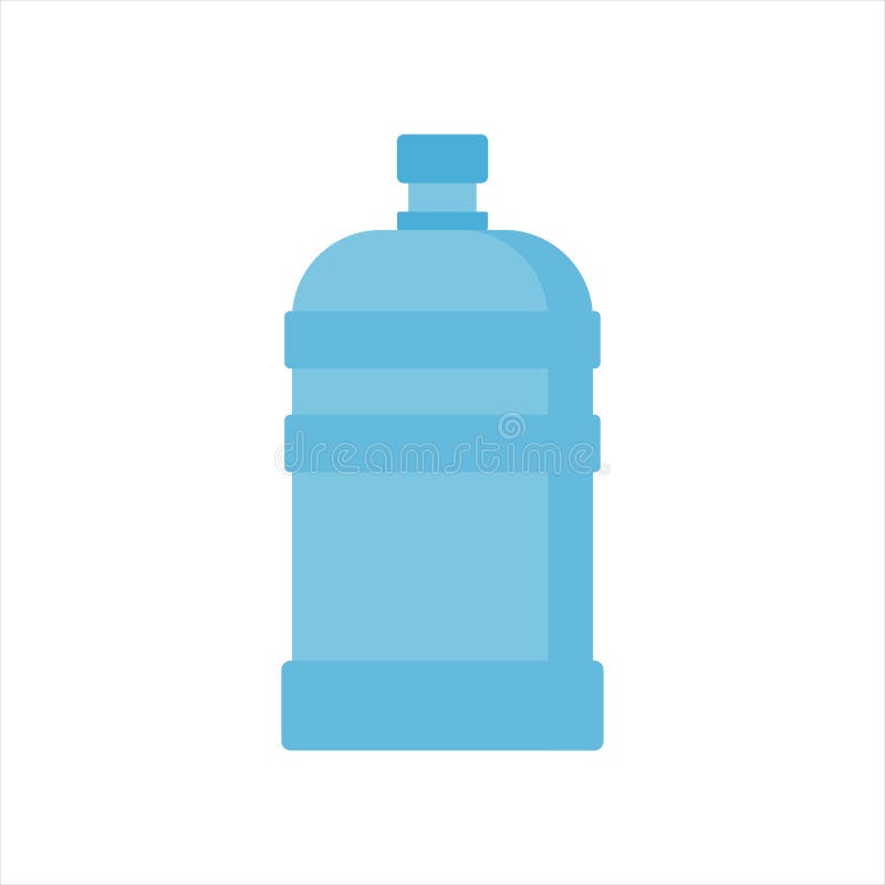 Water Gallon Flat Design Template Vector. Big Bottle with Clean Water ...