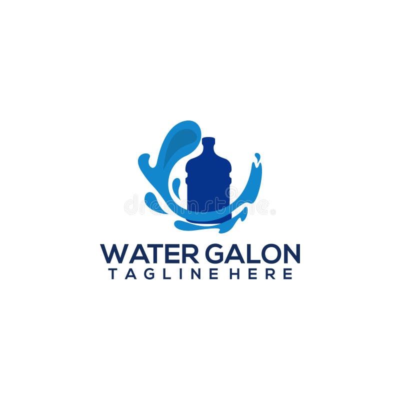 Water Gallon Logo Concept Vector Stock Vector - Illustration of clean ...