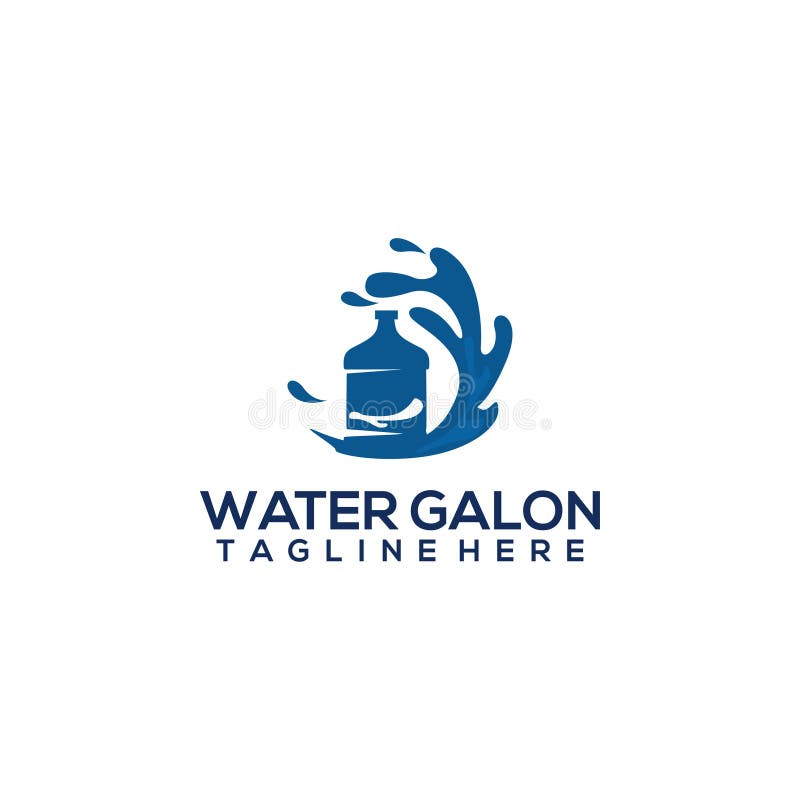 Water Gallon Logo Concept Vector Stock Vector - Illustration of liquid ...