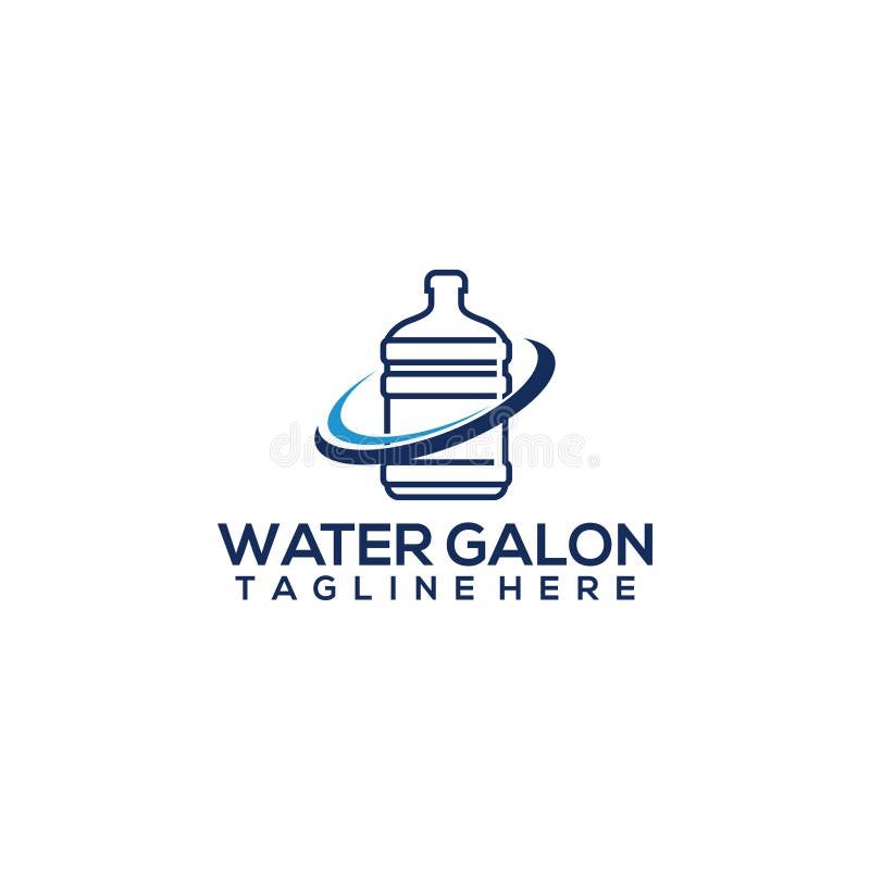 Water Gallon Logo Concept Vector Stock Vector - Illustration of ...