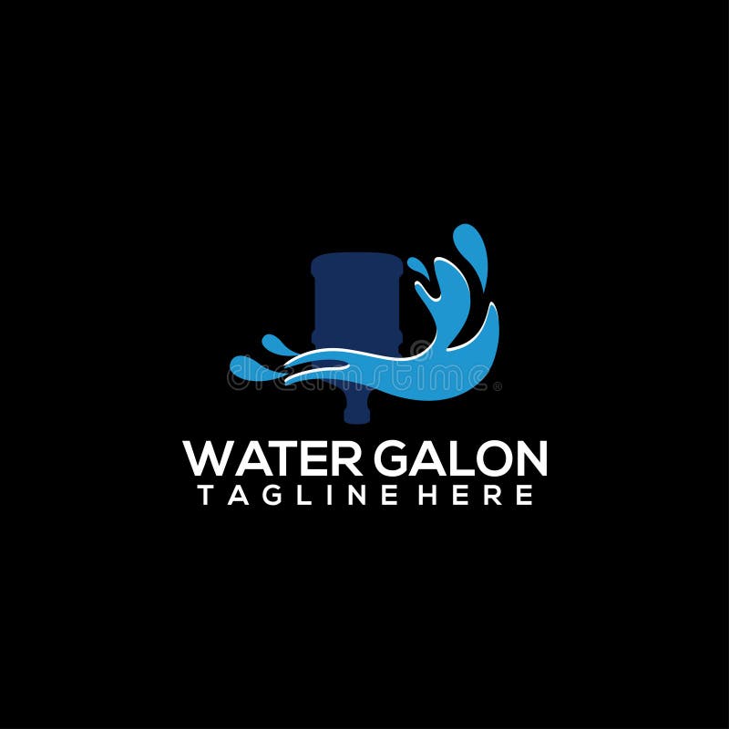 Water Gallon Logo Concept Vector Stock Vector - Illustration of bottle ...