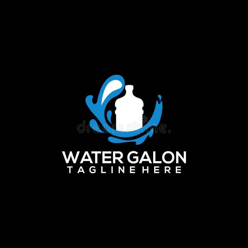 Water Gallon Logo Concept Vector Stock Vector - Illustration of ...