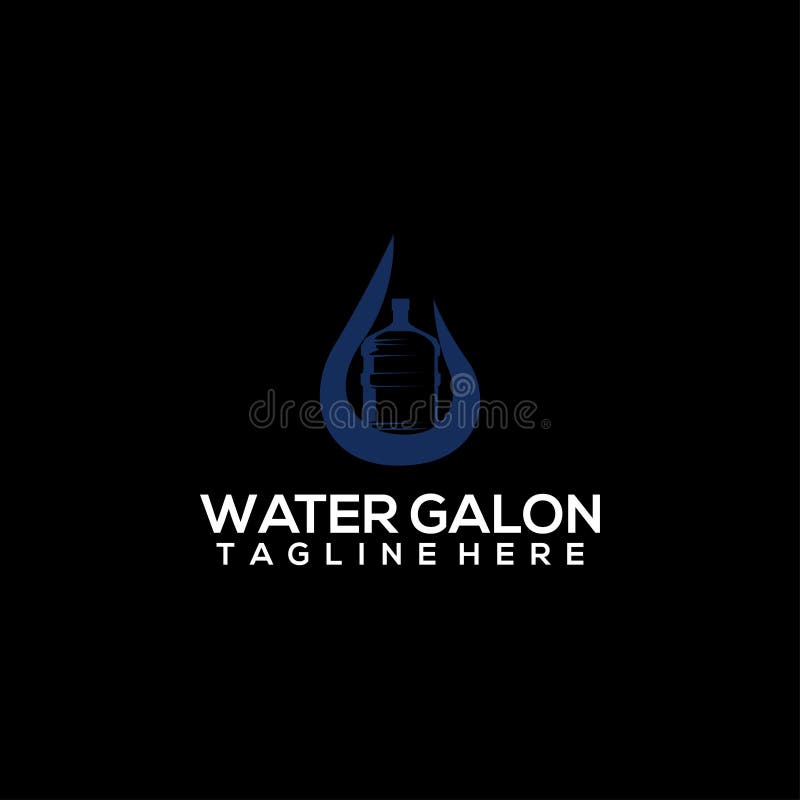Water Gallon Logo Concept Vector Stock Illustration - Illustration of ...
