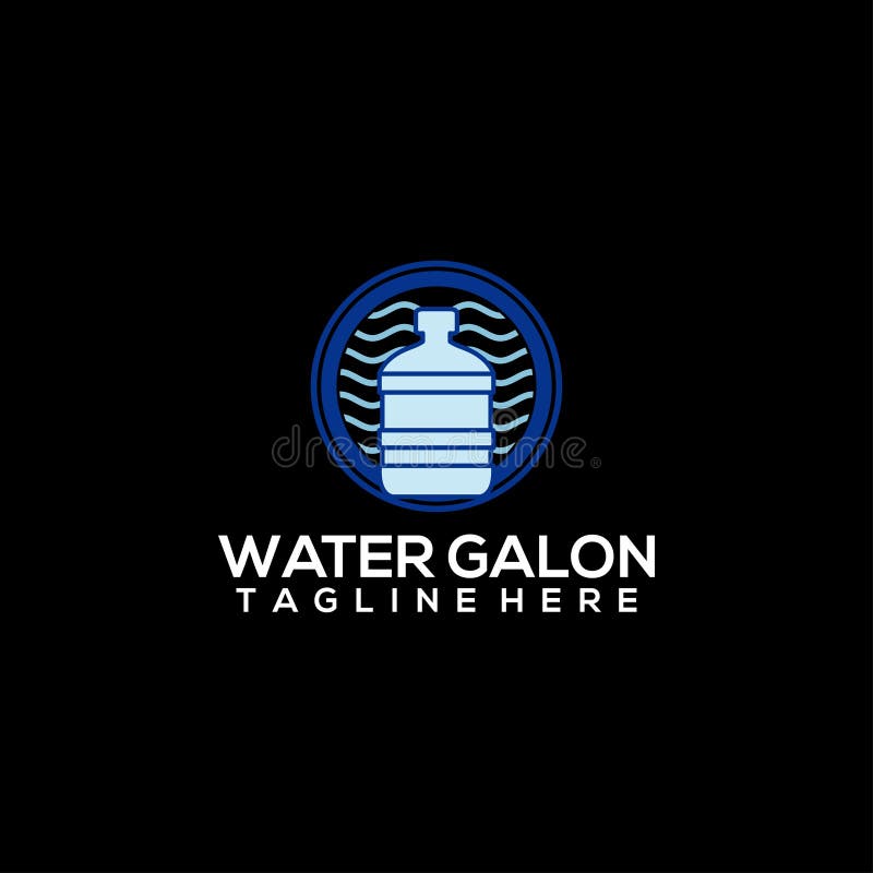 Water Gallon Logo Concept Vector Stock Illustration - Illustration of ...