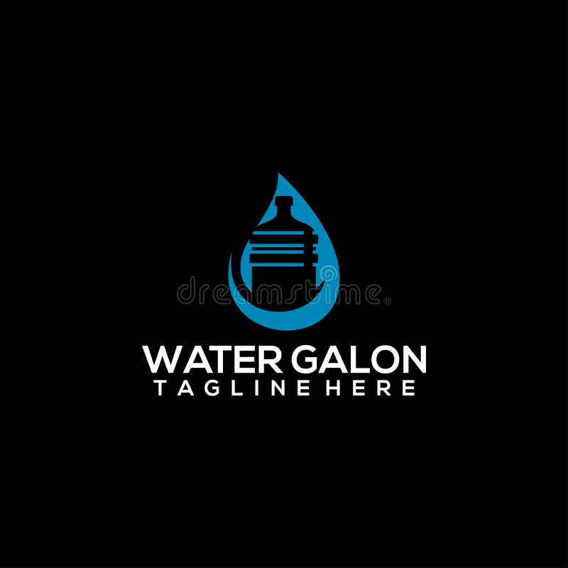 Water Gallon Logo Concept Vector Stock Vector - Illustration of drink ...