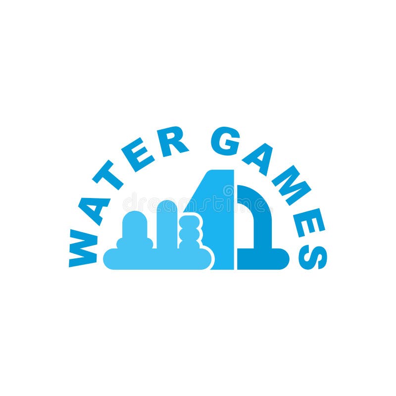 Water Games Logo. Emblem for Inflatable Park Attraction Stock Vector ...