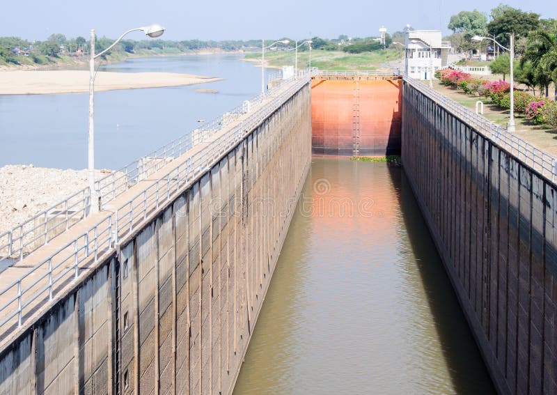 Water gate stock image. Image of control, outdoors, boat - 29447373