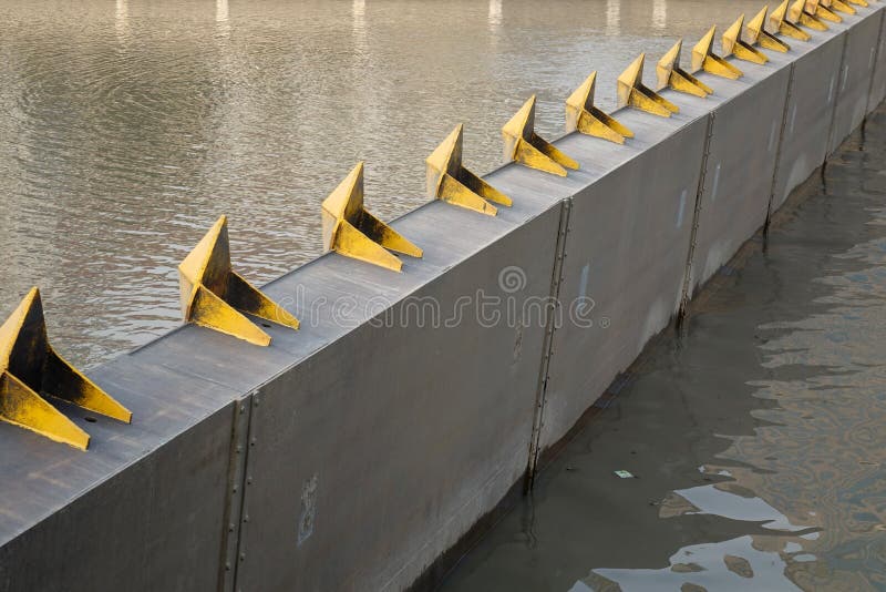 Water and Dam Gate in an Irrigation Canal Stock Photo - Image of ...