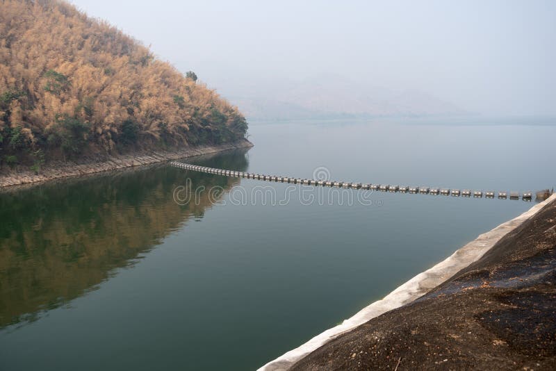 Water gate in the dam stock image. Image of energy, pouring - 194850779