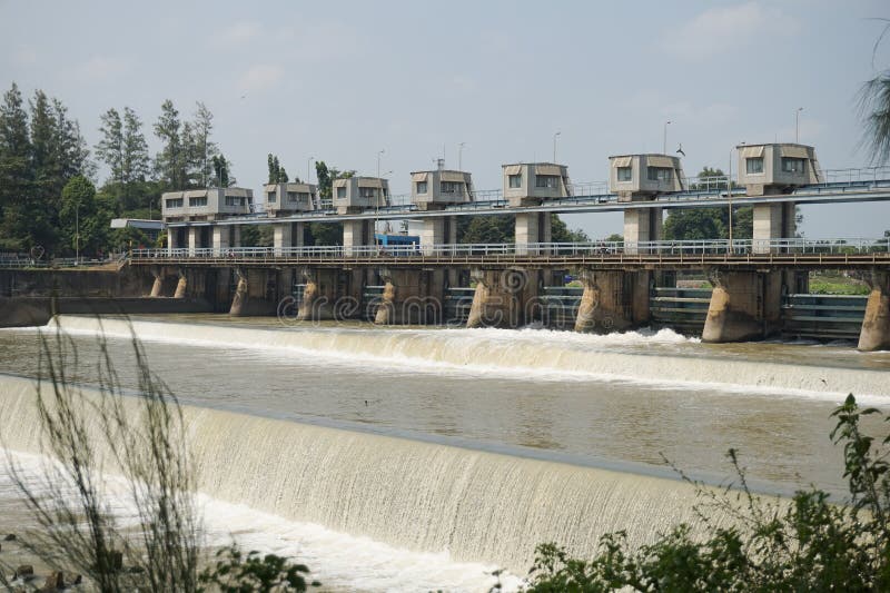 Water gate stock image. Image of water, railway, track - 222188689