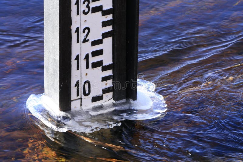 Water gauge stock image. Image of flood, immerse, profoundness - 29717035