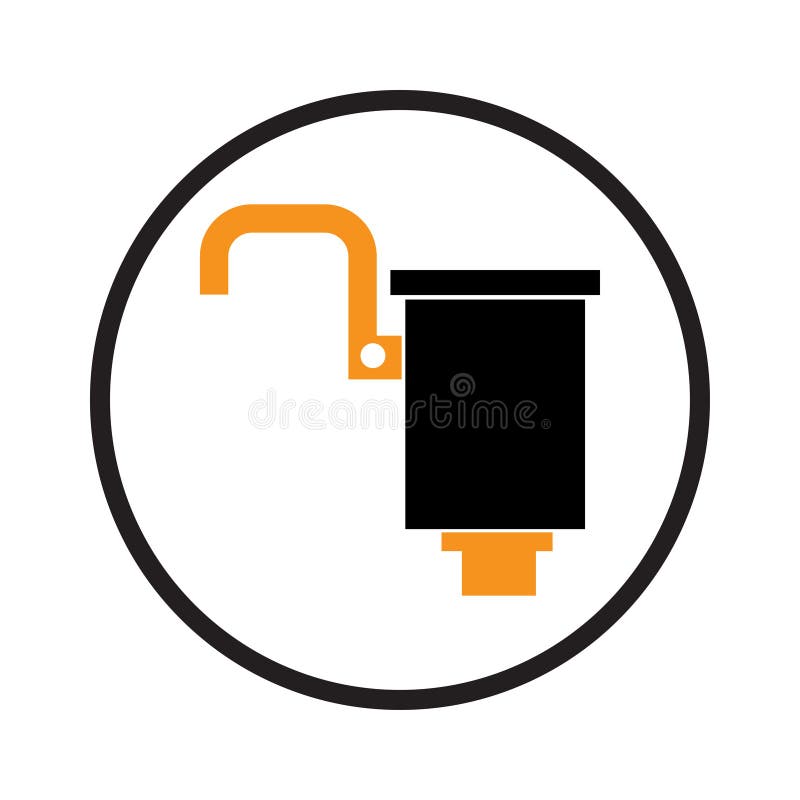 Water geyser icon stock vector. Illustration of isolated - 264880274