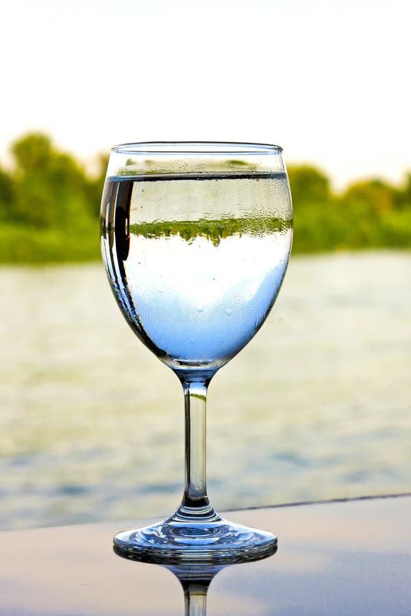 Water glass stock photo. Image of mirror, blissful, plants - 13771866
