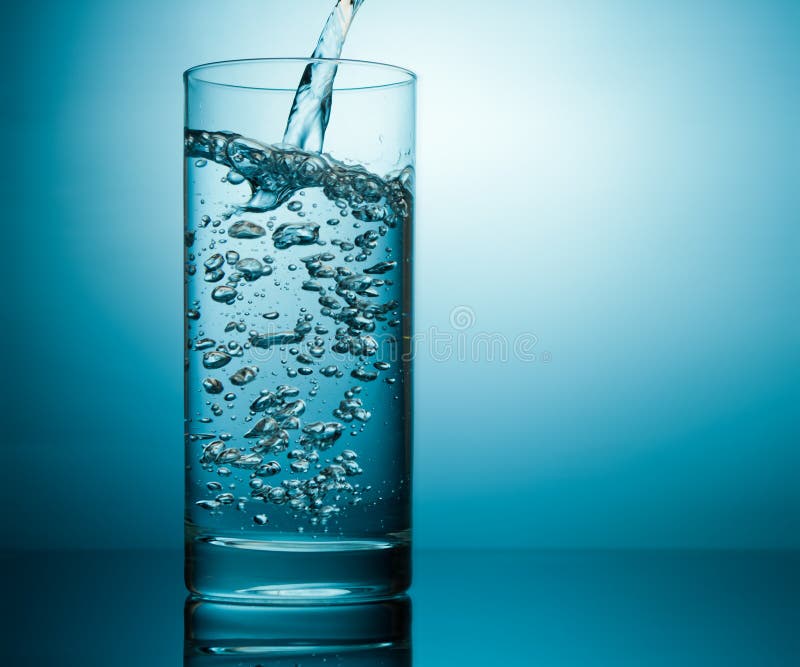Glass with water stock photo. Image of bubble, drink - 27627222
