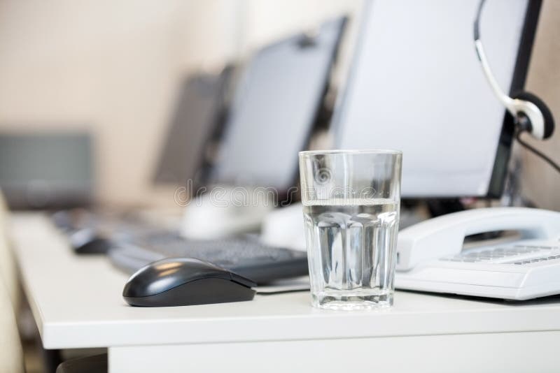 Water Glass Desk Call Center Stock Photos - Free & Royalty-Free Stock ...
