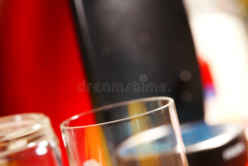 Water glass scene. stock image. Image of night, coffee - 110275009