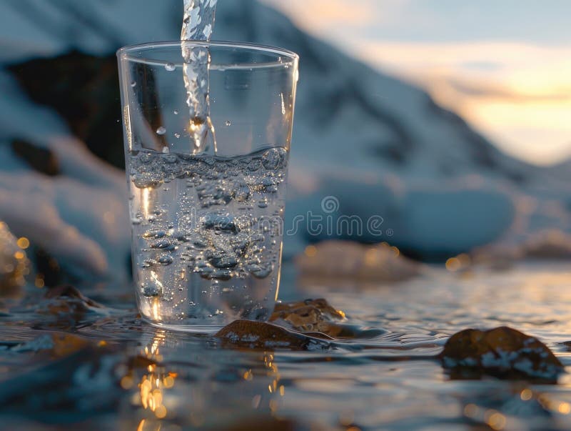 Water glass on table stock image. Image of glass, table - 382727531