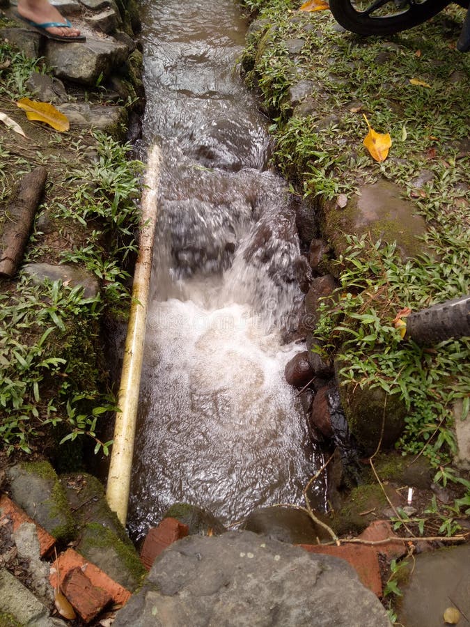 Water is going on flow stock image. Image of flow, clear - 169520947