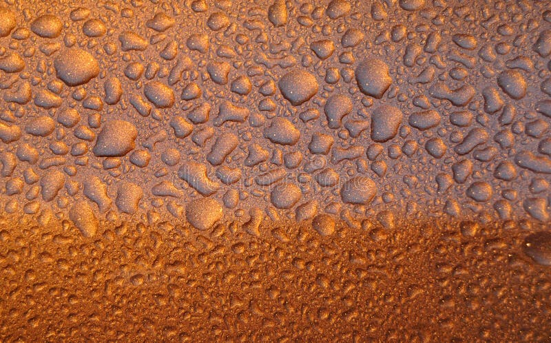 Water on Gold stock image. Image of goldish, condensation - 12911747