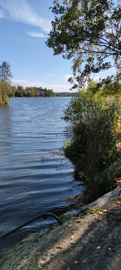 Water and Greenery! Autumn Picture Stock Image - Image of shore ...