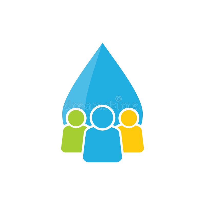 Water Group Logo Icon Design Stock Vector - Illustration of idea ...