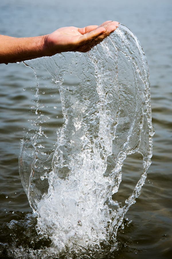 Water and hand. stock image. Image of environment, water - 58601077