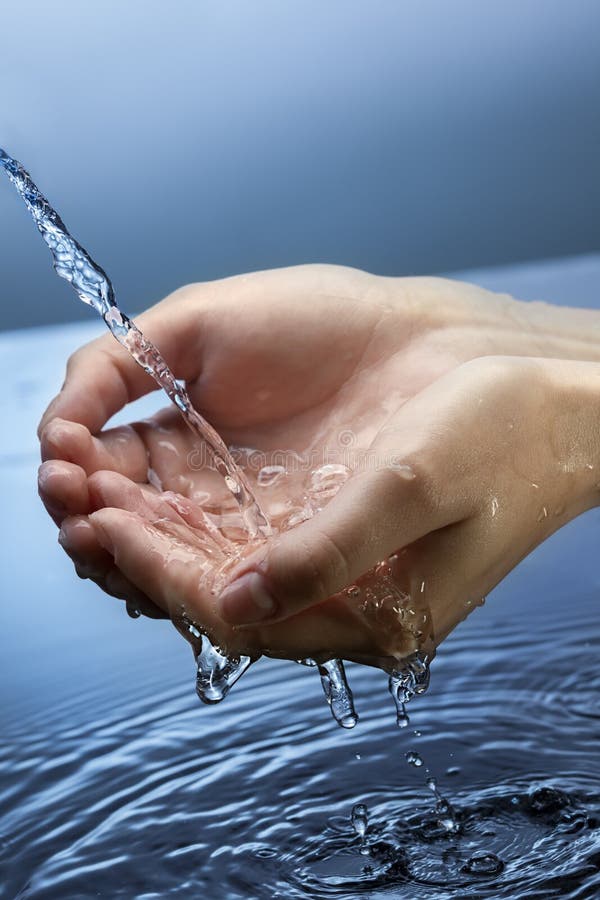 Water in hand stock photo. Image of people, harmony, clean - 70955472