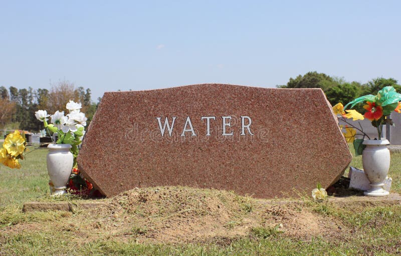 Water on Headstone Death of Water Concept Stock Photo - Image of marker ...